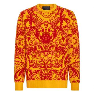 Philipp Plein Pullover Round Neck LS - - Knitwear - Herren - Mehrfarbig - 3XL