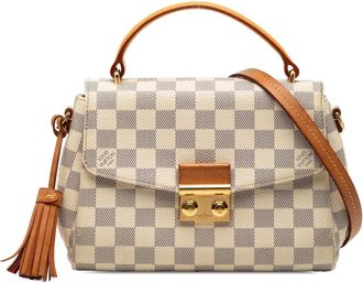 Louis Vuitton Hobo Bags - Damier Azur Croisette - Gr. unisize - in Wei&szlig; - f&uuml;r Damen