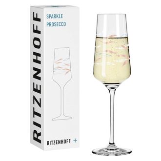 Ritzenhoff 3441004 Proseccoglas 200 ml - Serie Sparkle Motiv Nr. 10 mit Meeresgarten, mehrfarbig - Made in Germany