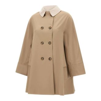 Elena Miro Femme, Manteaux, Beige, Taille: 48 FR Trench-coat