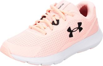Under Armour Damen Womens Ua Surge 3 Running Shoes Visual Cushioning, Pink Sands (600)/Jet Gray, 37.5 EU
