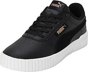 Puma Baskets Carina 2.0 Logobsession pour Femme, Puma Puma Noir Or Puma Blanc, 40 EU