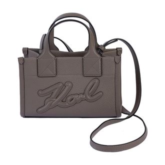 Karl Lagerfeld K/Square Small Tote Grainy - - Bags - Damen - Grau - ONE SIZE