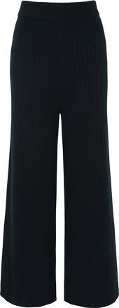 Kujten Pantalon cachemire pantacourt ample, 4 fils - Pantalon Petra