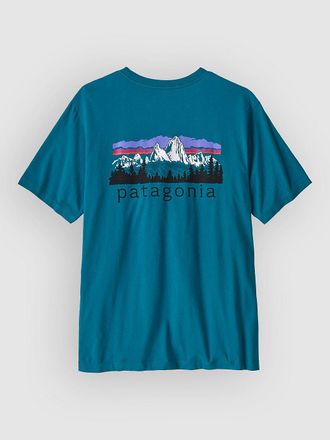 Patagonia Fitz Roy Foothills T-Shirt bleu