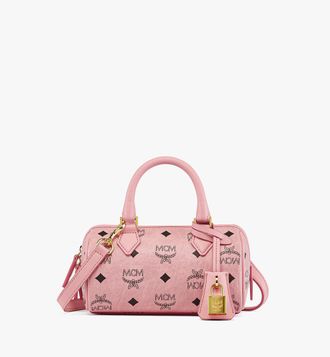 MCM Ella Boston Tasche in Visetos SOFT PINK VISETOS