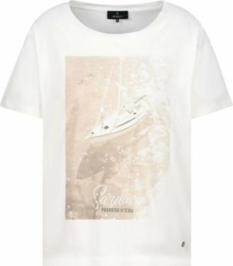 Monari Klassisches T-Shirt f&uuml;r den Alltag - - Tops - Damen - Wei&szlig; - 3XL