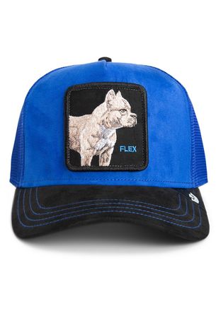 Goorin Brothers Trucker Cap Suede Pitbull Royal Void Blau Schwarz, Size:OneSize
