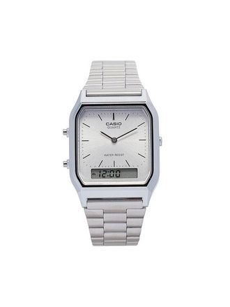 Casio Uhr Vintage Maxi AQ-230A-7AMQYES Silberfarben
