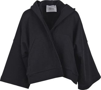 8pm 8Pm, Femme, Sweatshirts et sweats &agrave; capuche, Noir, Taille: 36 FR Felpa Tokio