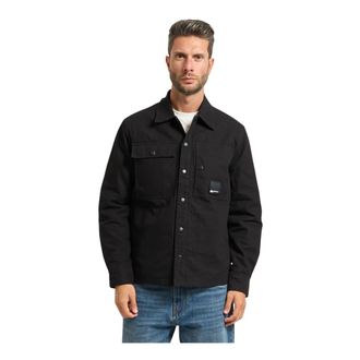 Karl Lagerfeld Homme, Vestes, Noir, Taille: 2XL Manteaux Noirs