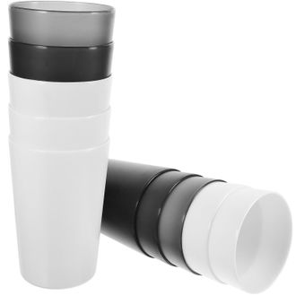 NUOBESTY HAKIDZEL 10 St&uuml;ck Zahnb&uuml;rstenbecher und Mundsp&uuml;lbecher aus Bruchsicherem Kunststoff Mattiert Wiederverwendbar Leichter Mehrzweck Trinkbecher f&uuml;r Badez