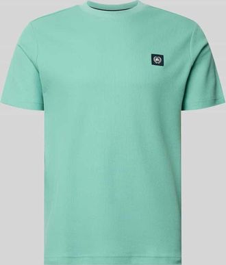 Lerros T-Shirt mit Label-Patch und Rundhalsausschnitt