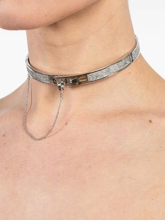 Eddie Borgo chain choker necklace - Silber