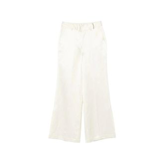 PANICALE Panicale, Femme, Pantalons, Blanc, Taille: 40 FR Wide Pantalons