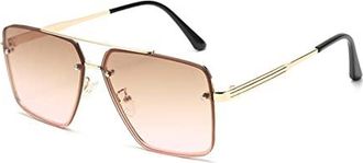 Generic Lunettes De Soleil Conduite En Métal For Hommes Et Femmes(Orange)