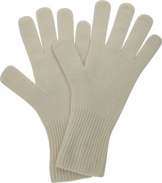 Falke Unisex Winter-Handschuhe Gloves Cashmere U Gl Kaschmir schnelltrocknend 1 St&uuml;ck, Wei&szlig; Off-White 2040, ONESIZE