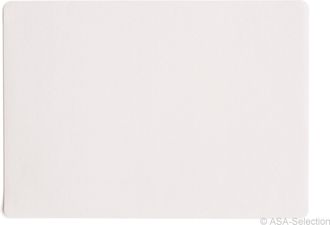 ASA Leder Tischset - weiß - 33 x 46 cm, aus Kunstleder