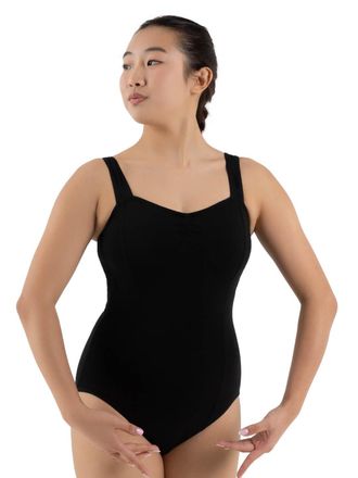Capezio Gymnastikanzug, Trikotanzug, Prinzessinnen-Tank-Trikot, Schwarz, XL