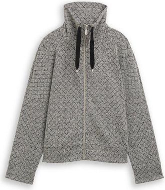 Tom Tailor Sweatjacke Strick & Sweatshirts Loose Fit Sweatjacke mit Stehkragen