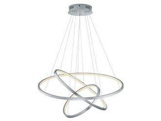 Trio Leuchten WiZ LED Pendelleuchte Aaron 352710307, 80 Watt RGBW LED mit 16 Mio. Farben + 64.000 Wei&szlig;t&ouml;ne + 18 LichtSzenen, Steuerung &uuml;ber App + Sprachsteuerung + 