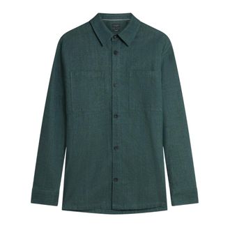 Ted Baker Shaww Delave Leinenhemd, Dunkelgr&uuml;n
