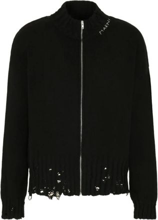 Marni Homme, Pulls, Noir, Taille: XL Cardigan