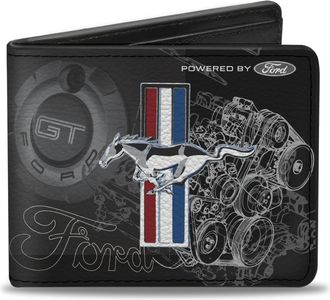 Buckle Down Herren Geldbörse, Mehrfarbig, 4.0 x 3.5