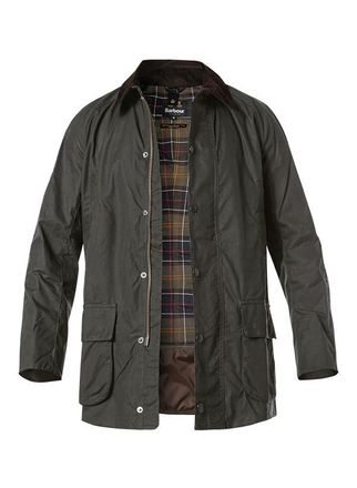Barbour Herren Jacke gr&uuml;n Baumwolle