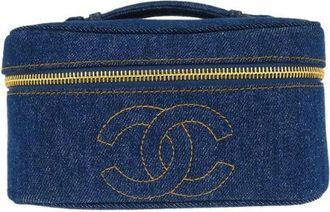 Chanel Sac Mini en Denim Pre-owned - Femme - Pre-owned - Bleu - Taille: ONE Size