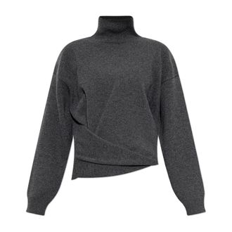 R&oacute;he Wollrollkragenpullover - - Knitwear - Damen - Grau - 2XS