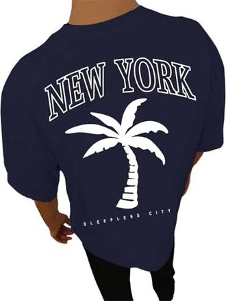 Generic T-shirts pour hommes &agrave; col rond &agrave; manches courtes haut l&eacute;ger d&eacute;contract&eacute; respirant confortable coupe ample d&eacute;contract&eacute; hommes t-shirts &agrave; manches court