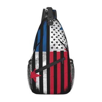 Generic Drapeau Panam&eacute;en-Am&eacute;ricain Panama Sac &Agrave; Dos Bandouli&egrave;re Antivol Pochette Epaule Multifonctionnel Sac &Agrave; Bandouli&egrave;re Pour Voyage Quotidien Camping
