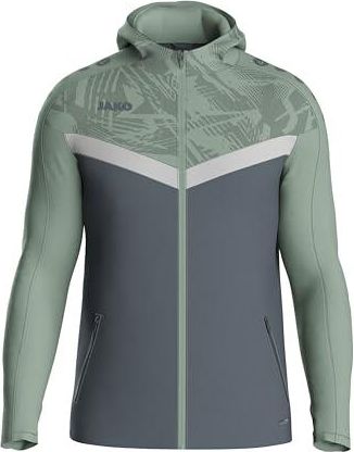 Jako Jako Veste à Capuche Iconic, Anthracite/Vert Menthe/Gris Doux, XXL Homme
