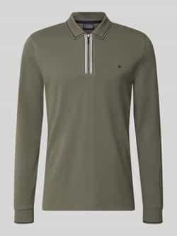 Christian Berg Slim Fit Poloshirt mit Rei&szlig;verschluss