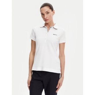 Barbour Poloshirt LML0634WH33 Wei&szlig; Regular Fit