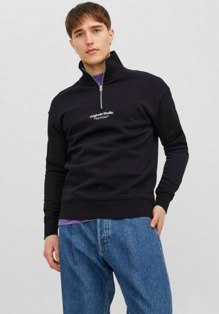 Jack & Jones Sweatshirt JORVESTERBRO SWEAT QUARTER ZIP HN NOOS im Troyer-Look