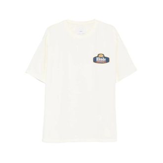 Rhude Homme, Tops, Blanc, Taille: 2XL T-shirt