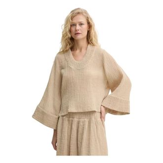 By Malene Birger Moon Blouse - - Knitwear - Damen - Beige - L