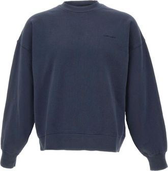 Carhartt Work in Progress Homme, Sweatshirts et sweats &agrave; capuche, Bleu, Taille: M SweaT-shirt ras du cou en coton