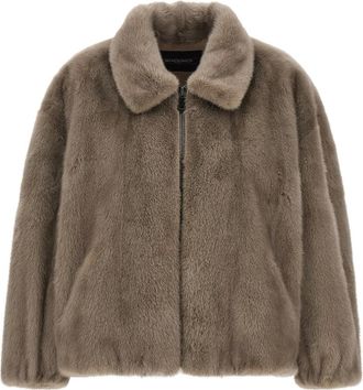 Simonetta Ravizza Veste &agrave; cordon de serrage Linus - Femme - Vestes - Gris - Taille: 34 FR