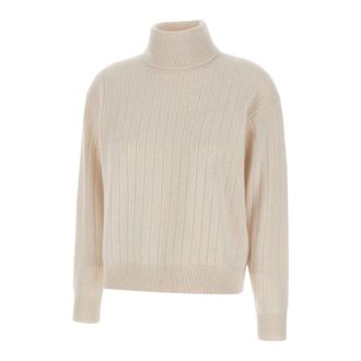 Eleventy Woll- und Kaschmir-Rollkragenpullover - - Knitwear - Damen - Wei&szlig; - M