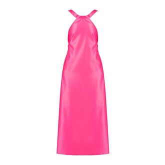 Pinko Langes Kleid mit R&uuml;ckenschn&uuml;rung - - Dresses - Damen - Rosa - XS