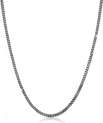 Kuzzoi Halsketten - Halskette Basic Männer Panzerkette Massiv Robust 9 - Gr. unisize - in Schwarz - für Damen