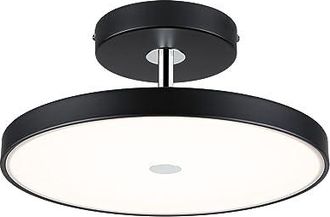 Paulmann 96776 LED Deckenleuchte Smart Home Zigbee Hildor 2700K 2000lm 230V 25W dimmbar Schwarz matt, Chrom