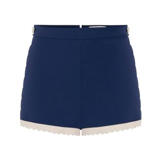 Elisabetta Franchi Femme, Shorts, Bleu, Taille: 42 FR Shorts Chic