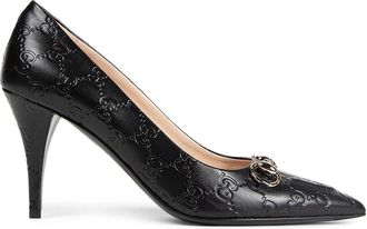 Gucci Werin Leather Pumps