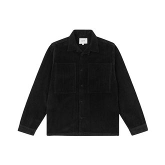 Kestin Surchemise en velours c&ocirc;tel&eacute; Durno - Homme - Chemises - Noir - Taille: M