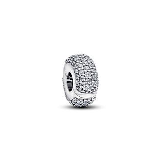 Pandora Moments Pav&eacute; Clip-Charm aus Sterling Silber mit Zirkonia, Kompatibel Moments, 794032C01