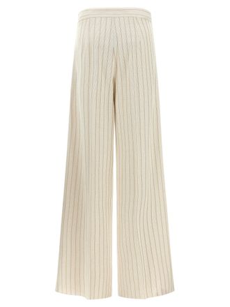 Max Mara Womens White Cotton Casual Pants